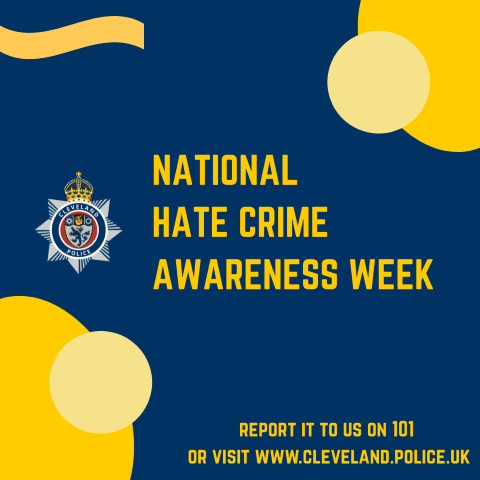 We're supporting National Hate Crime Awareness Week | Cleveland Police